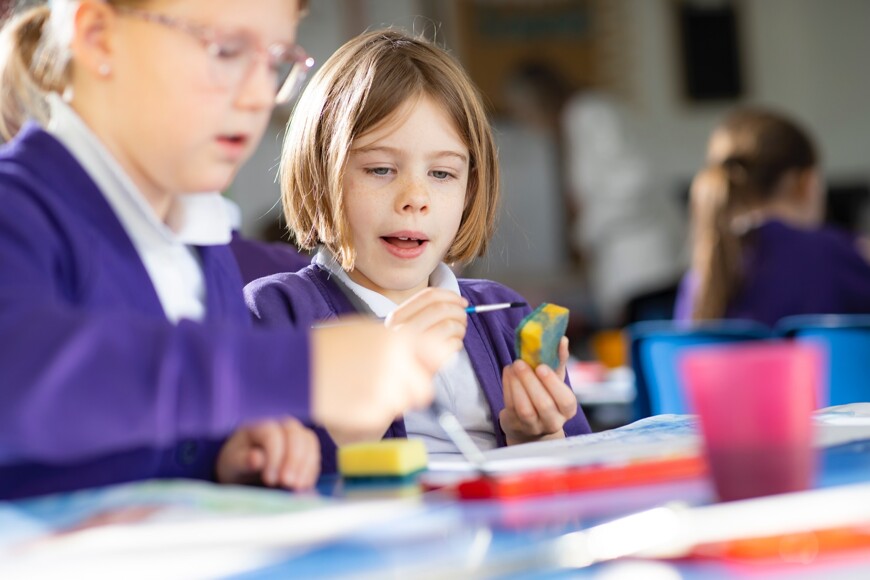 Primary school children in Cubbington show their support for the NHS ...